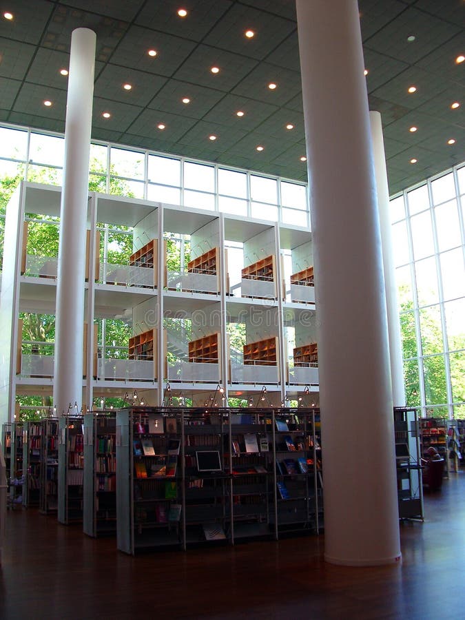 Malmo public library stock image. Image of office, contemporary - 64342205