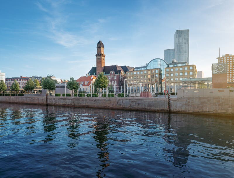Malmo Skyline - Malmo, Sweden Stock Photo - Image of international ...