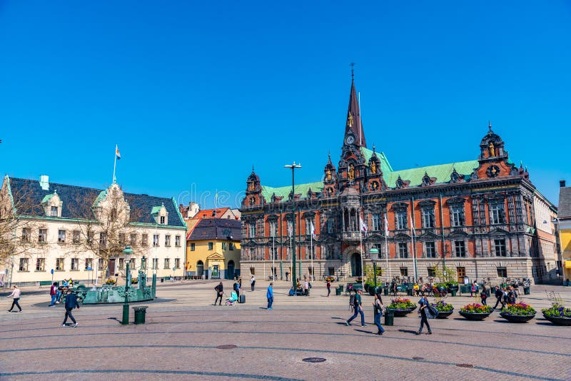 MALMO, SWEDEN, APRIL 24, 2019: People are Strolling in Front of the ...