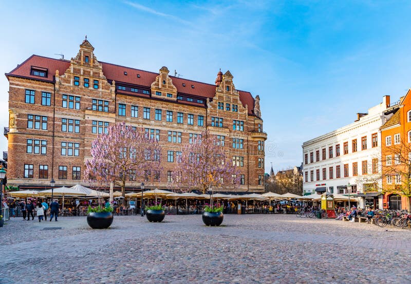MALMO, SWEDEN, APRIL 24, 2019: View of Lila Torg Square in Malmo ...