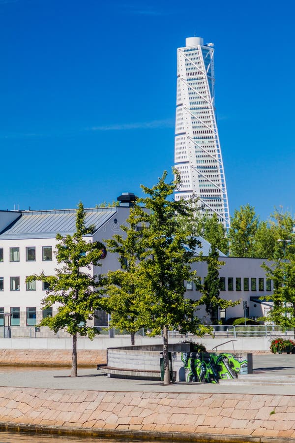 MALMO, SWEDEN - AUGUST 27, 2016:Turning Torso Building in in Malmo ...