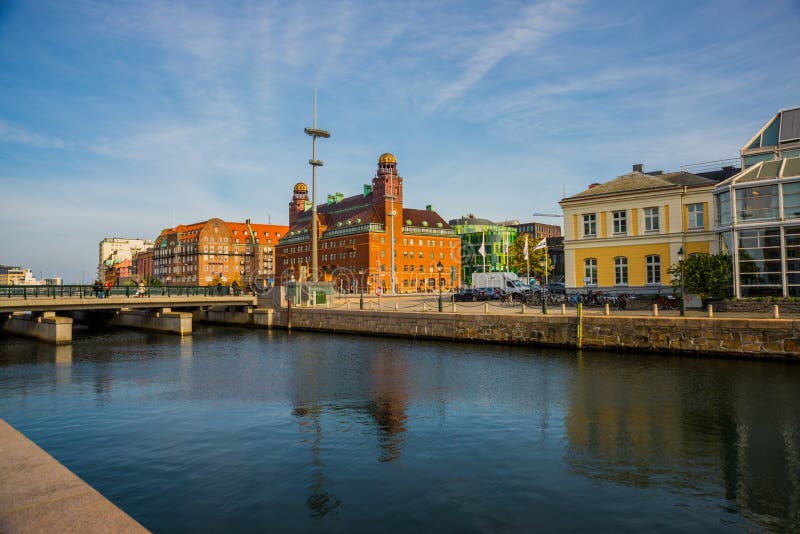 MALMO, SWEDEN: View of the Main Train Station in Malmo Editorial Stock ...