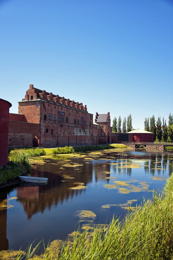 Walls of Malmo castle stock photo. Image of reeds, europe - 50615198