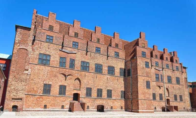 Walls of Malmo castle stock photo. Image of reeds, europe - 50615198