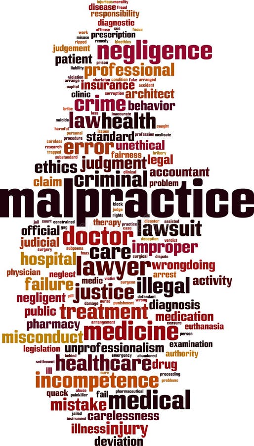 Malpractice word cloud stock vector. Illustration of malpractice ...