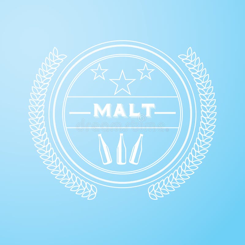 Malt Label. Vector Illustration Decorative Design Stock Vector ...