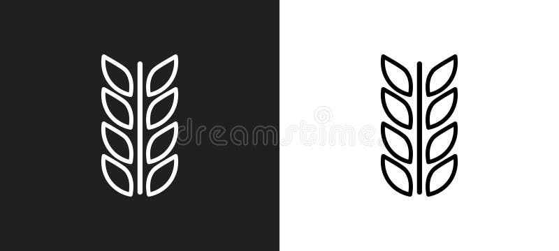 Malt Outline Icon in White and Black Colors. Malt Flat Vector Icon from ...