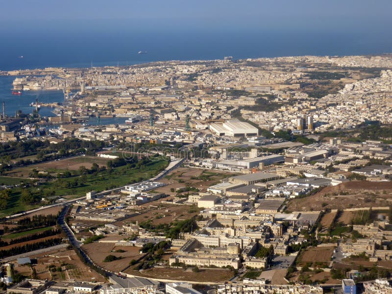 Malta, aerial view stock photo. Image of flight, bird - 15149134