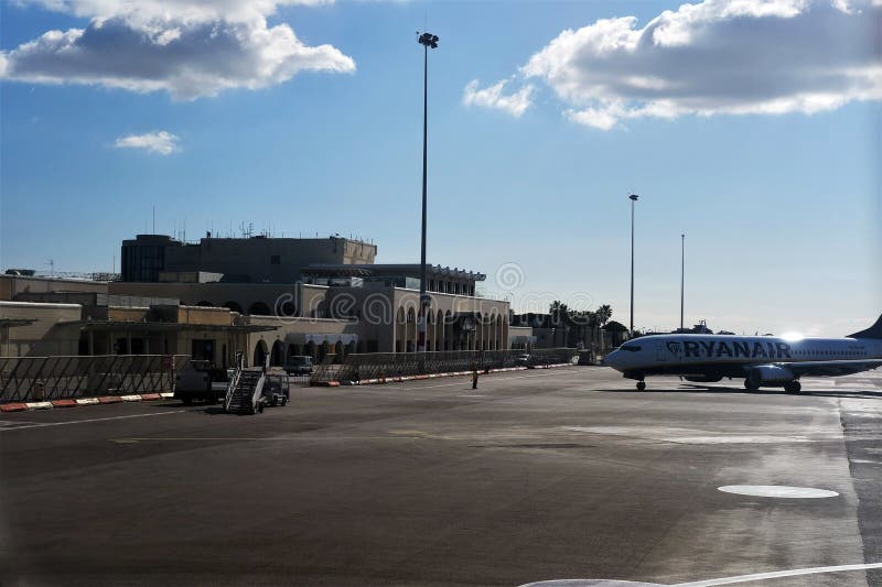 Malta Airport International Terminal Editorial Photography - Image of ...