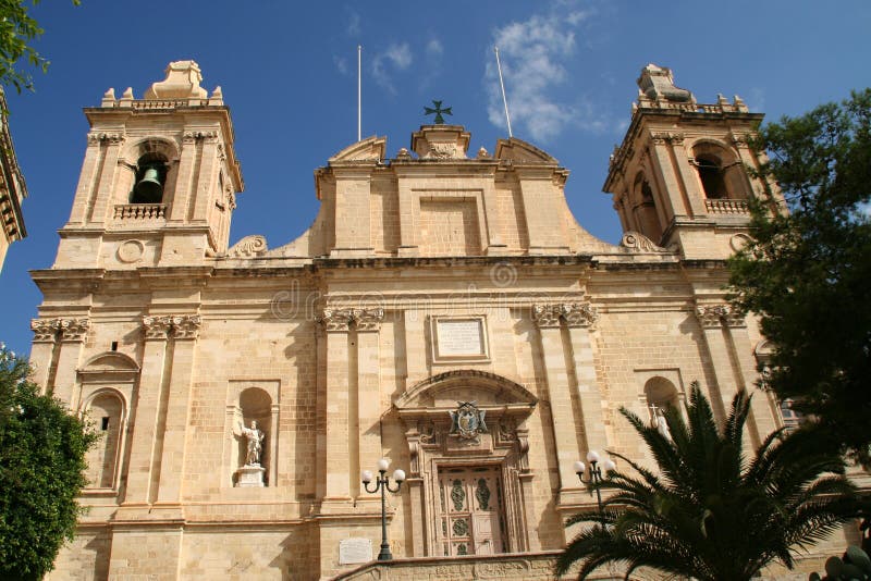 Malta Church stock image. Image of landmark, malta, stone - 20861863