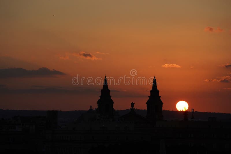 Malta 3 Cities View from La Valletta at Sunset Stock Photo - Image of ...