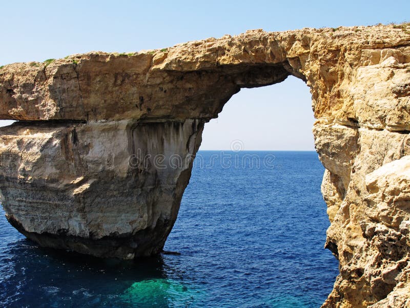 Malta cliffs at sea level stock photo. Image of blue - 111945192