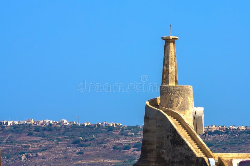 Malta, Coastline view stock image. Image of lighthouse - 50411751