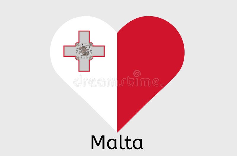 Maltese Flag Icon, Malta Country Flag Vector Illustration Stock Vector ...