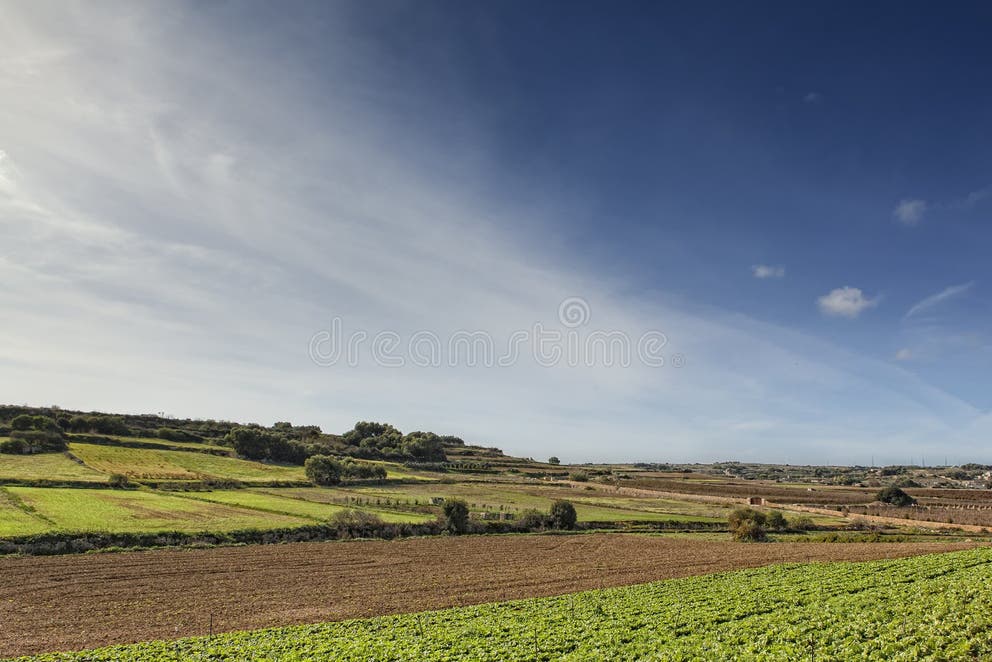 Malta Countryside stock photo. Image of landscape, green - 28172886