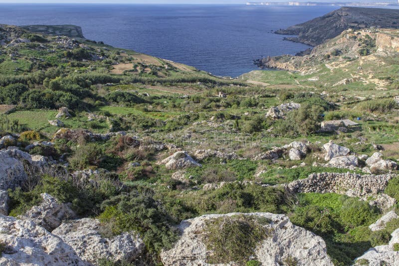 Malta Countryside View stock photo. Image of europe, nature - 28172530