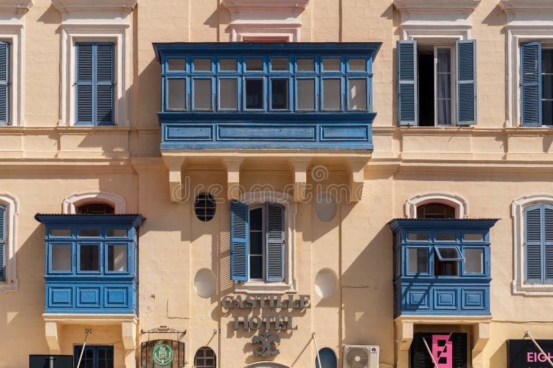 Building Detail of Castille Hotel in Valletta, Malta Editorial Stock ...