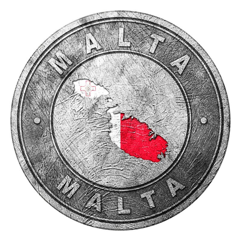 Malta EU Flag with Up Arrow Stock Illustration - Illustration of aged ...