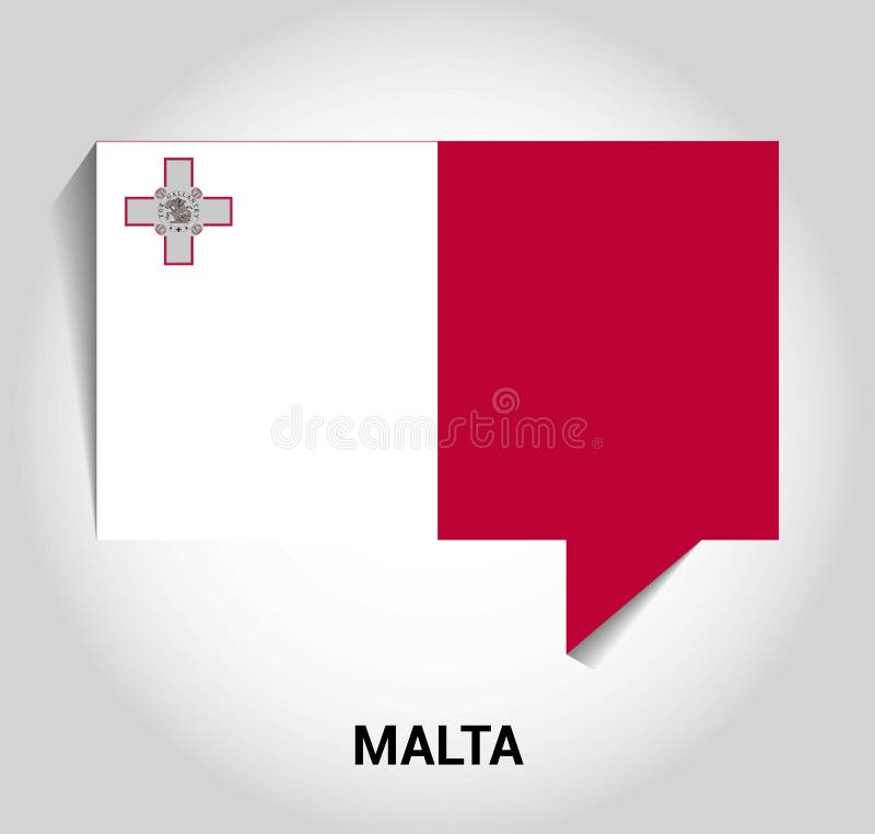 Malta flag design vector stock vector. Illustration of flag - 125523420