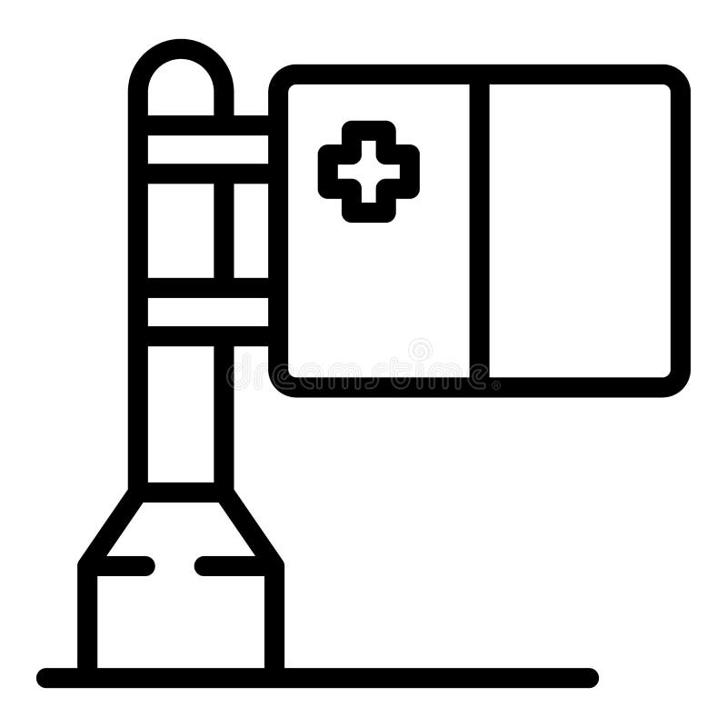 Malta Flag Icon Outline Vector. Pointer Map Stock Vector - Illustration ...