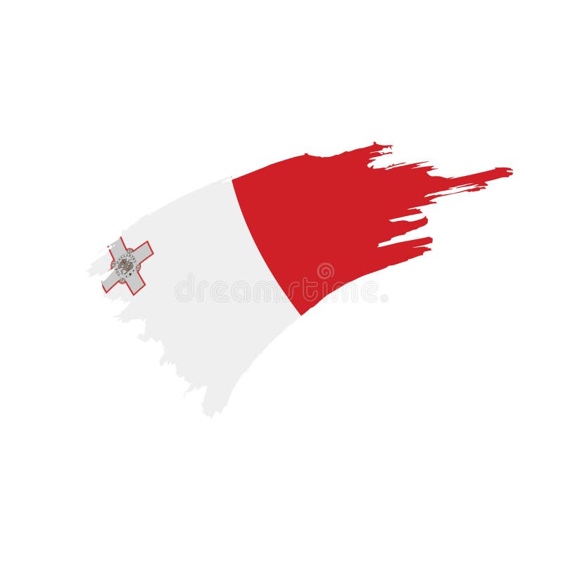 Malta Flag Vector Illustration Stock Illustration Illustration Of