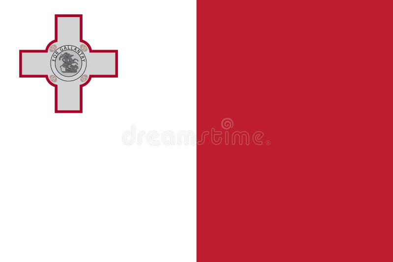 Malta Flag Vector Illustration. Malta Flag Stock Vector - Illustration ...