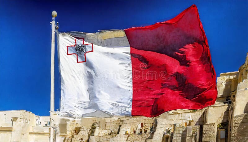 Flag of Malta stock illustration. Illustration of patriotism - 307756673