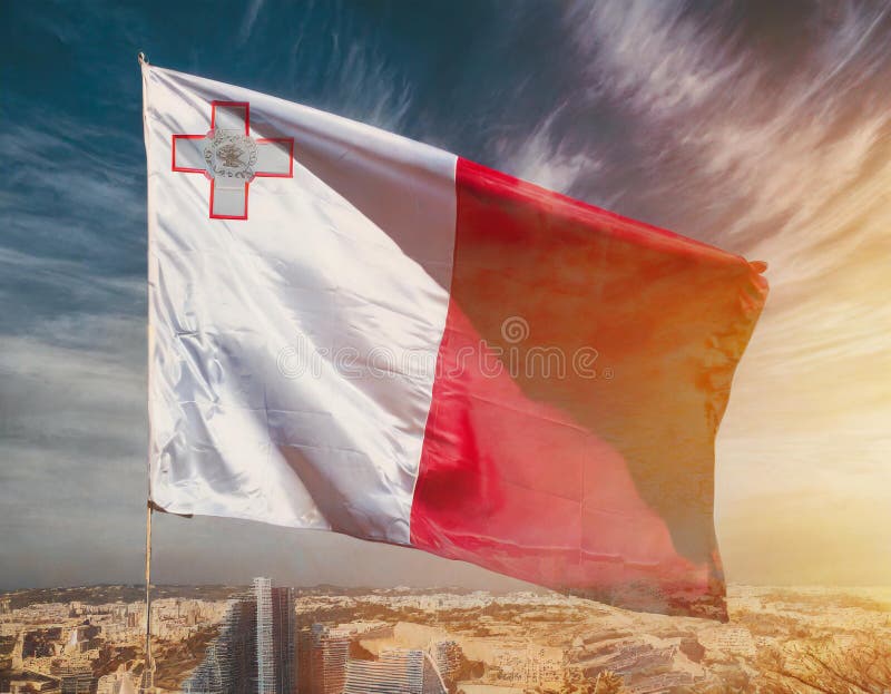 Flag of Malta stock illustration. Illustration of european - 307767886