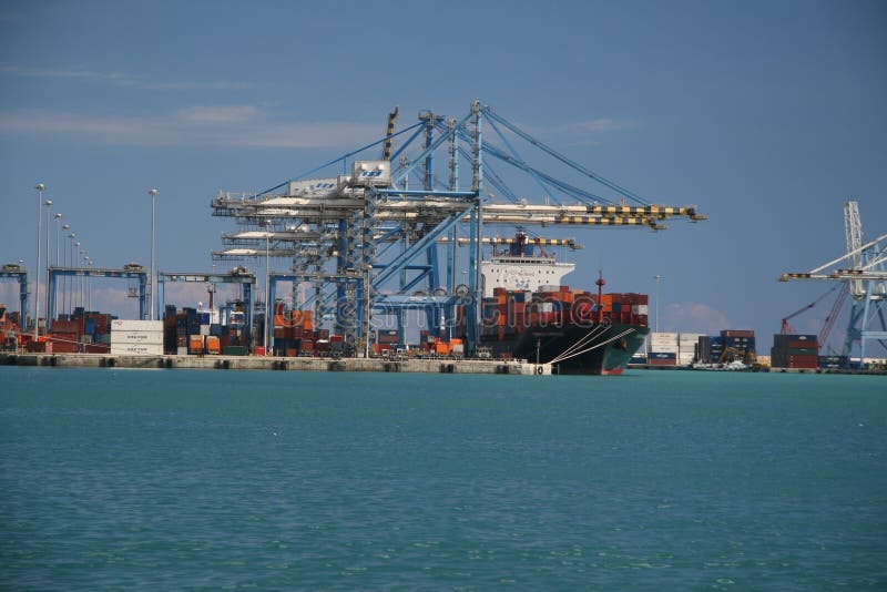The Malta Freeport stock photo. Image of container, industry - 7224786
