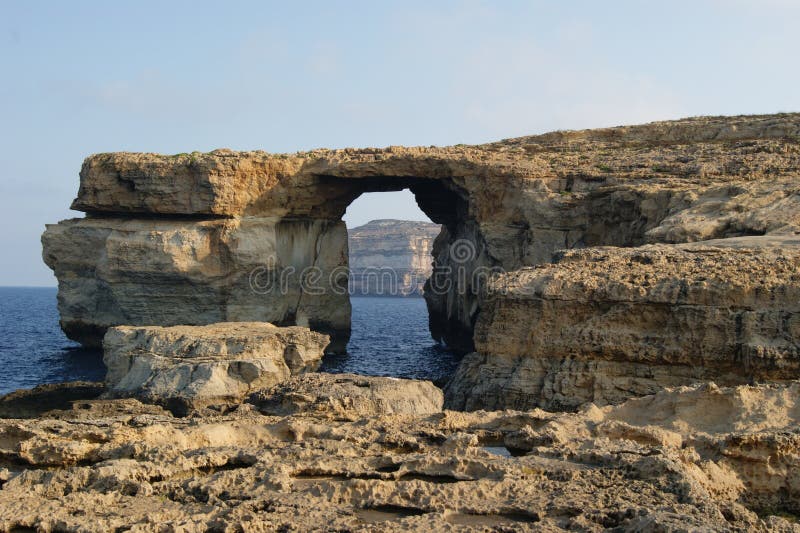 Malta. Gozo. stock photo. Image of arch, azure, travel - 21363006
