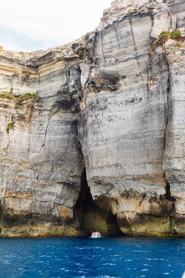 Malta, Gozo Island, View of the Rocky Coastline Stock Image - Image of ...