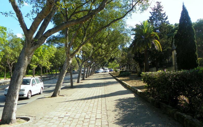 Malta, Hamrun, Triq L - Indipendenza Stock Photo - Image of ancient ...