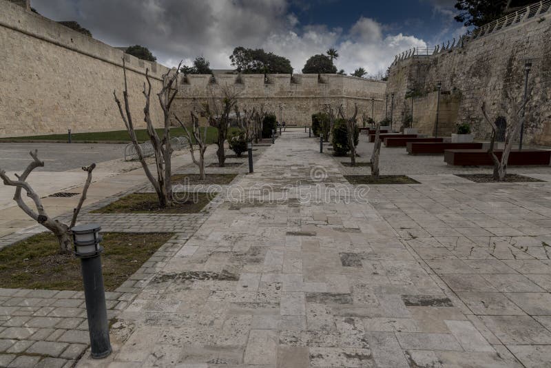 Il-Foss, Mdina Ditch Gardens Mdina Malta Stock Photo - Image of ditch ...