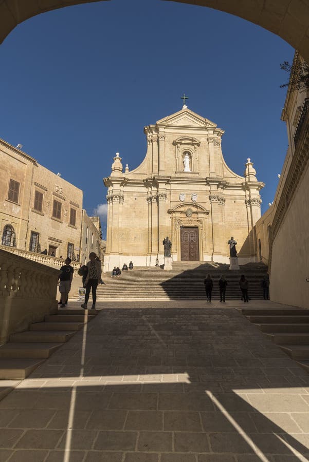 Il-Katidral Ta` GÄ§awdex Cathedral Victoria Gozo Editorial Photo ...