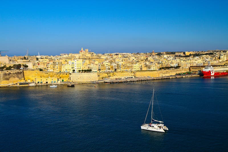 Malta, La valletta stock image. Image of valley, malta - 53726493