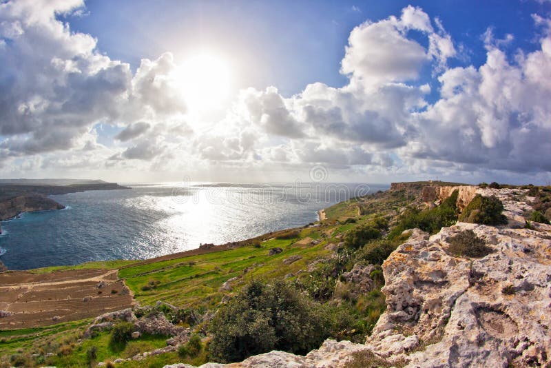 Malta stock image. Image of water, white, sunny, horizon - 32435067