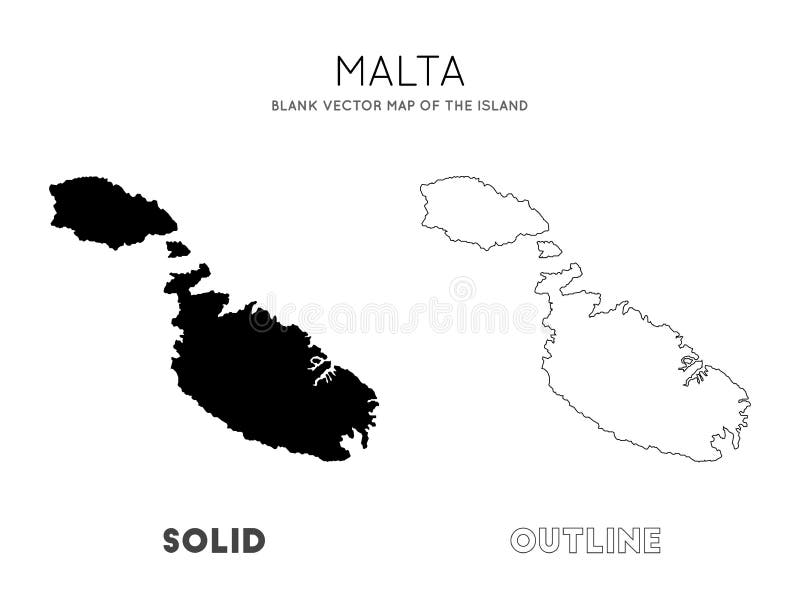 Malta map. stock vector. Illustration of atlas, navigation - 153517552