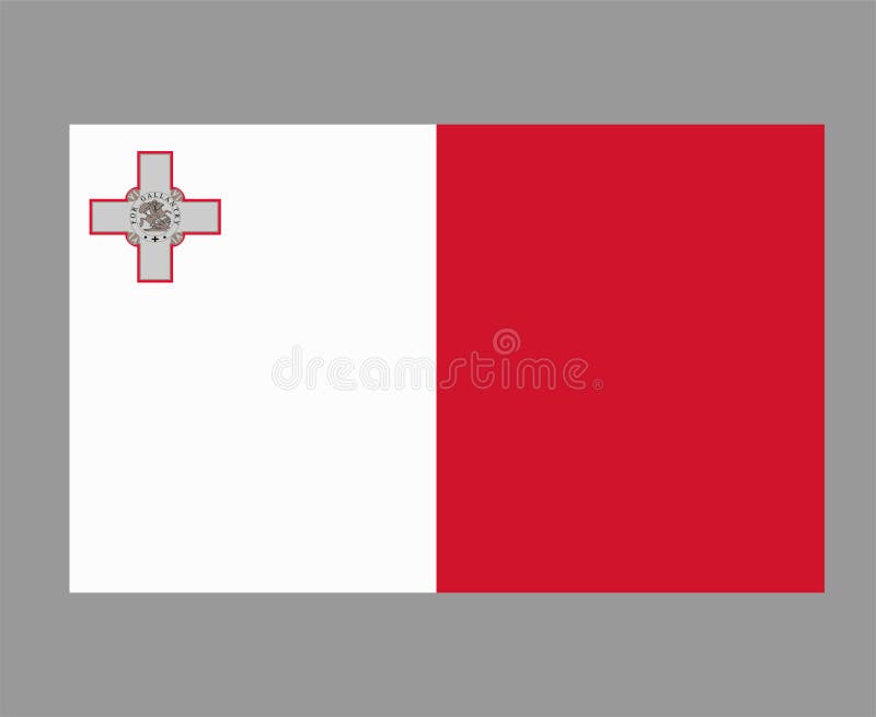 Malta Flag National Europe Emblem Symbol Icon Vector Stock Vector ...