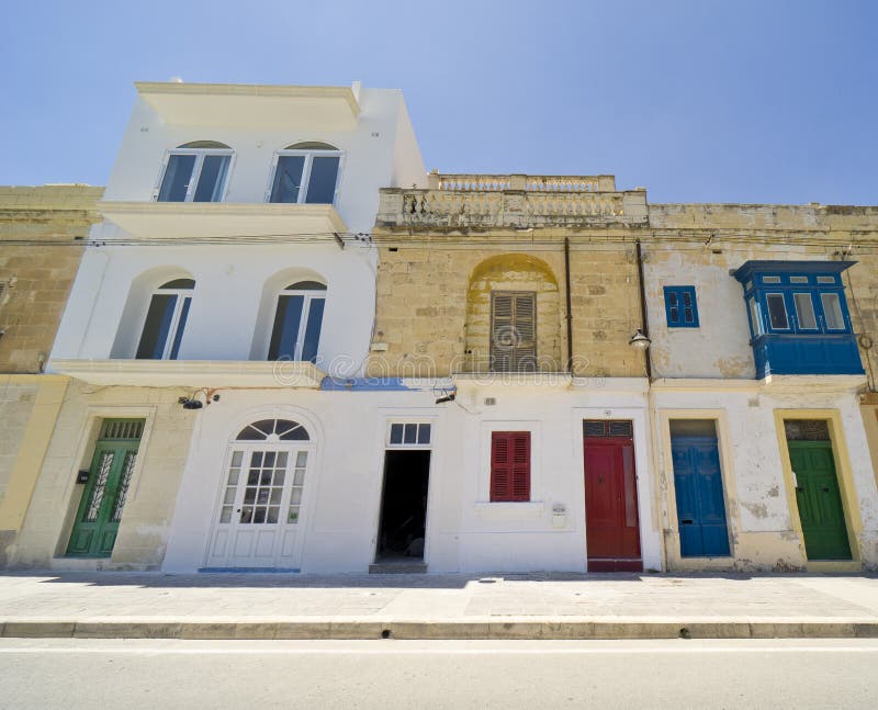 Malta, Marsa Scirocco, De Haven En De Promenade Stock Foto - Image of ...
