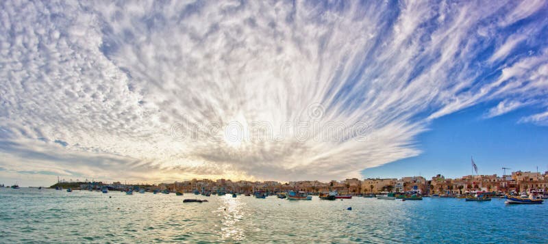 Malta - Marsaxlockk stock image. Image of travel, anchored - 31983279