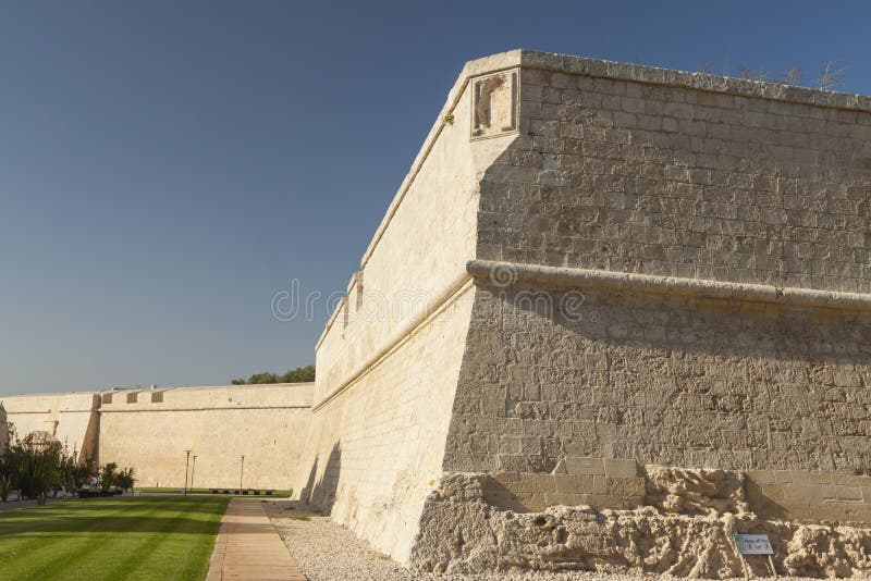 Malta, Mdina, City Walls stock photo. Image of ditch - 100767802