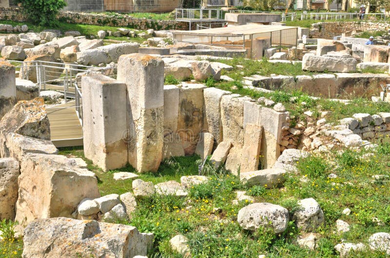 Mnajdra Neolithic Temples. Malta Stock Photo - Image of historic ...
