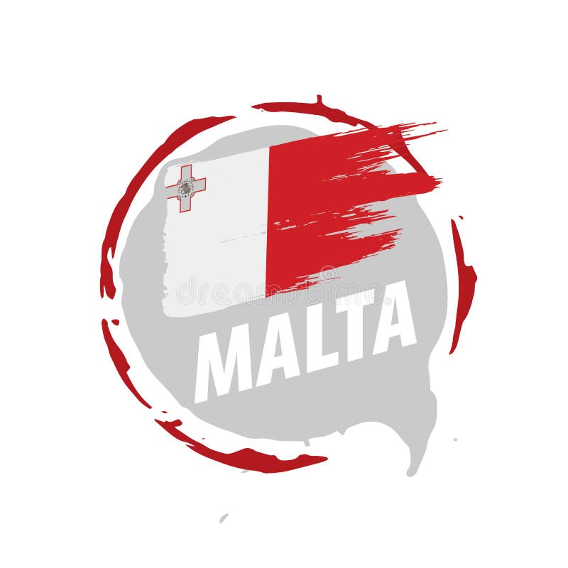 Malta Flag Vector Illustration On A White Background Stock Vector