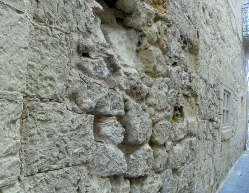 Malta, Rabat, Stone House Wall Stock Photo - Image of city, brick ...