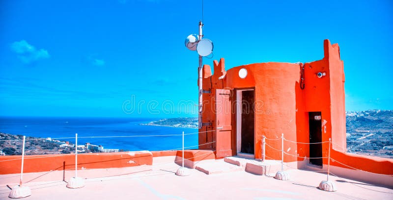Malta, Red Tower of Mellieha Stock Image - Image of historic, ancient ...