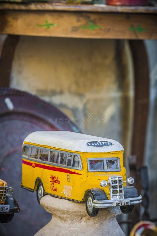 Malta S Colourful Buses in Gozo Stock Image - Image of historical ...