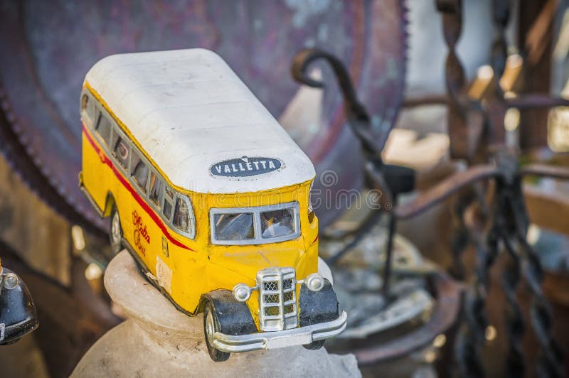 Malta S Colourful Buses in Gozo Stock Photo - Image of state, detail ...