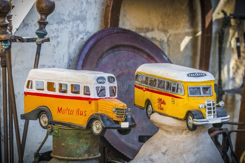 Malta`s Colourful Buses in Gozo Stock Image - Image of culture, maltese ...