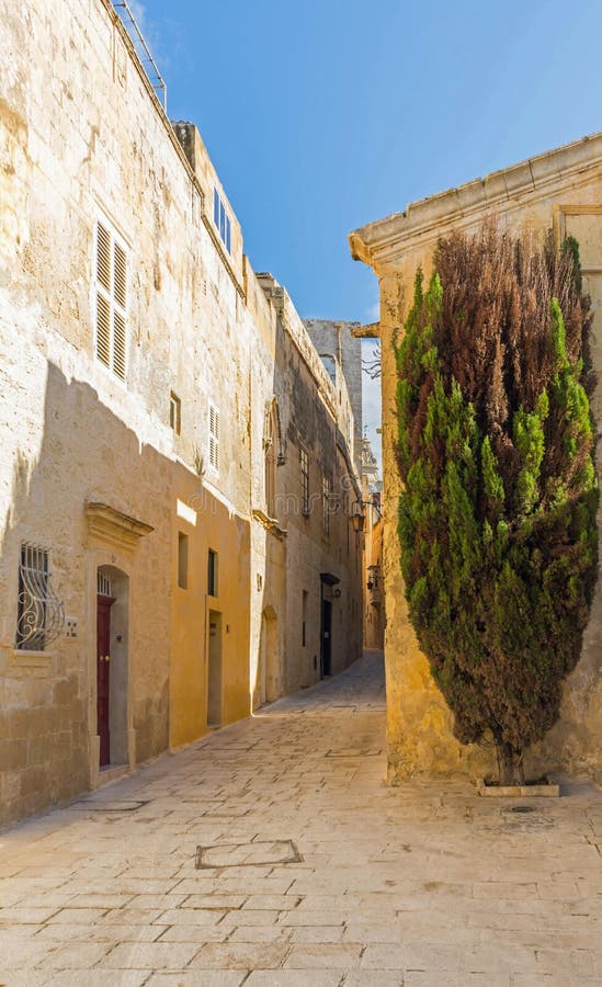 Malta - streets of mdina stock photo. Image of holidays - 84885024
