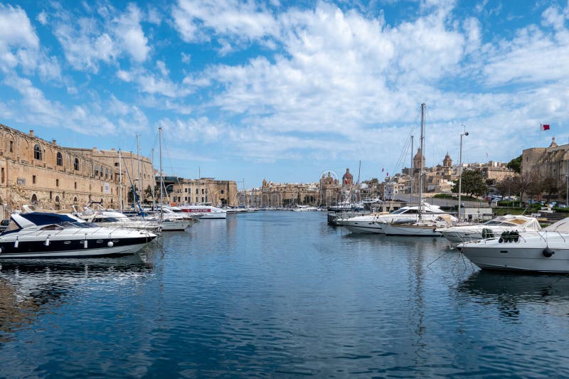 Malta, View of the Port of Birgu. Editorial Photo - Image of birgu ...